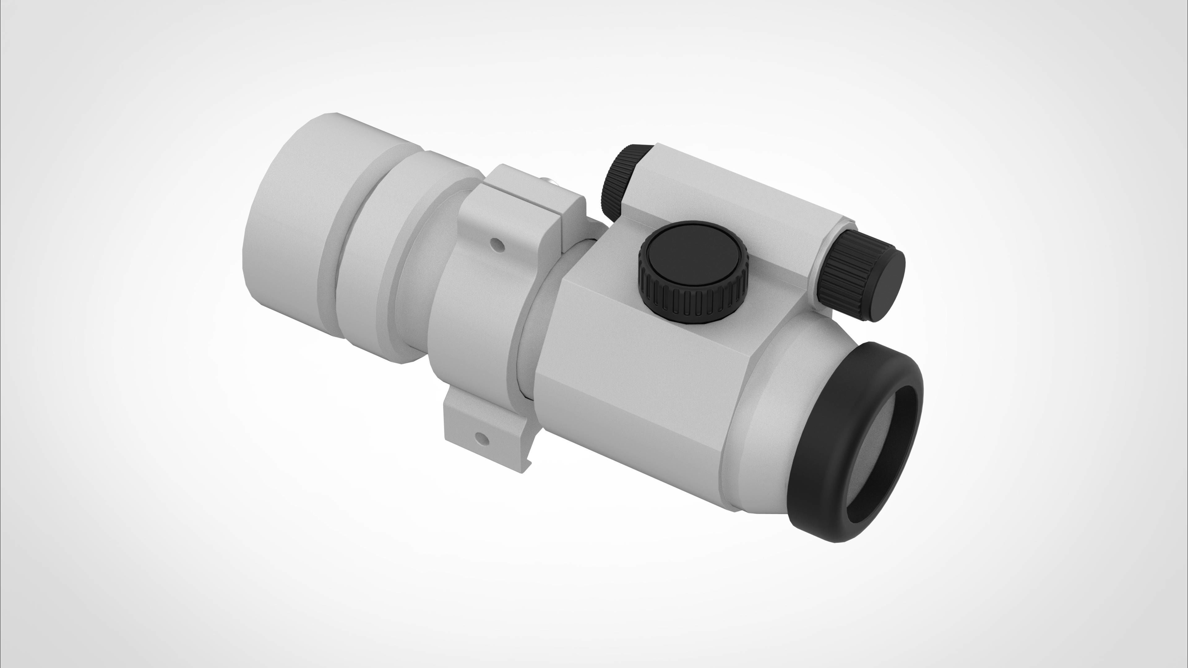 Aimpoint red dot scopes from the movie Escape from LA 1996 3D model ...