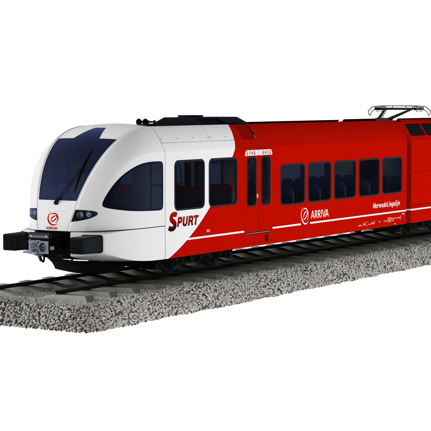 Stadler GTW 2-8 Arriva 3D model | CGTrader