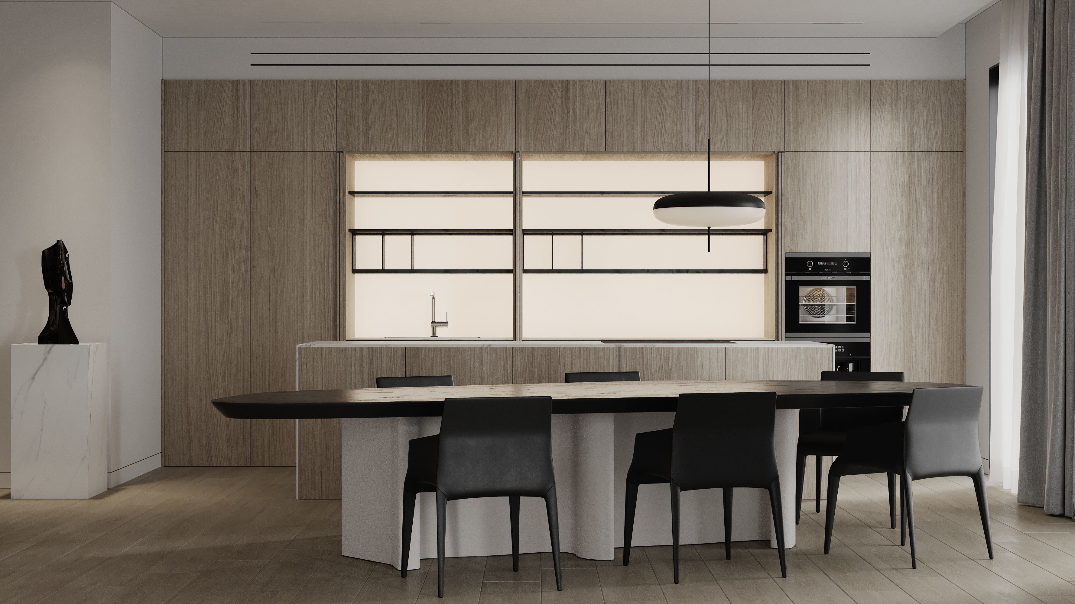 Modern Contemporary Interior Scene Full 3D Model free 3D model | CGTrader