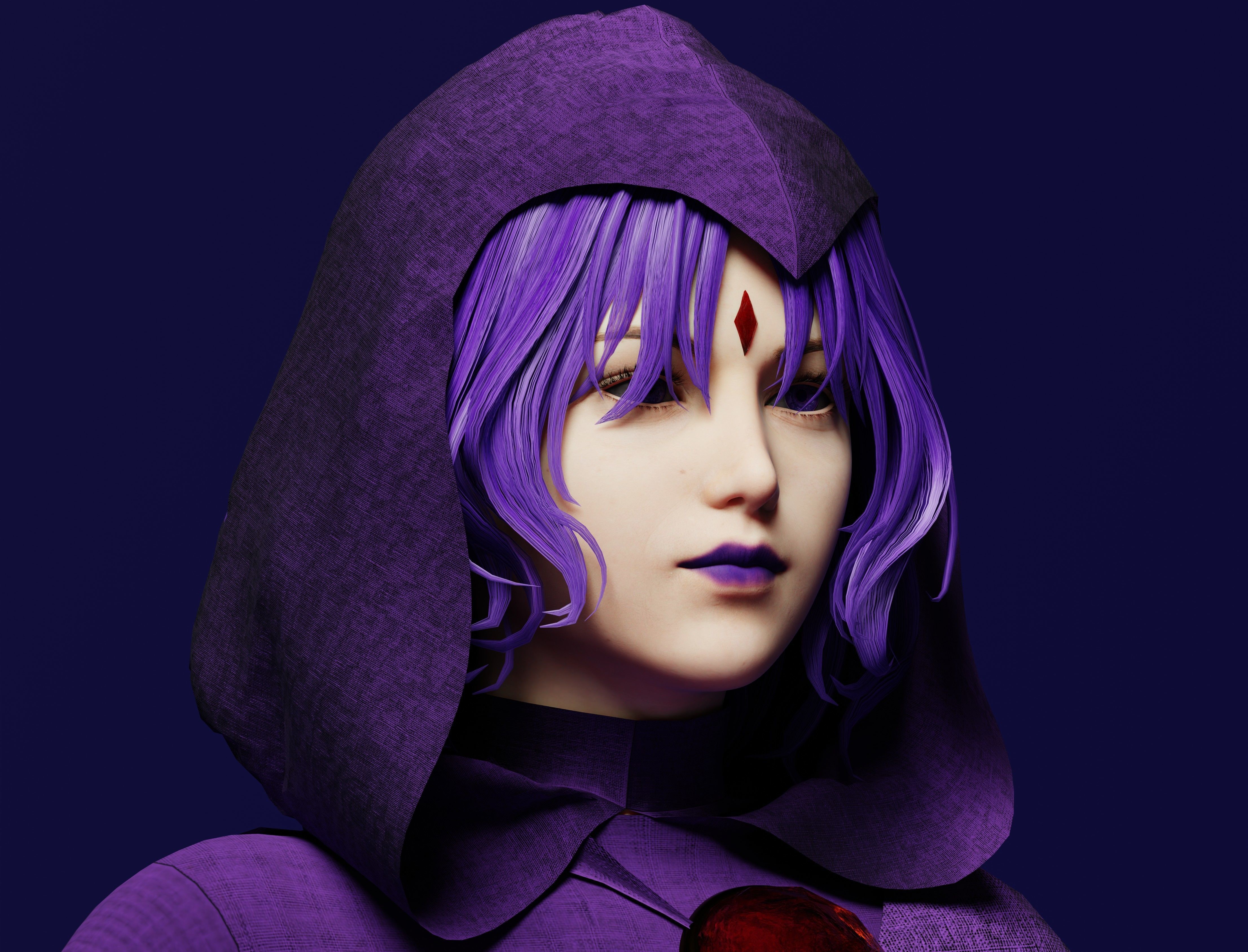 Raven - Teen Titans 3D model rigged | CGTrader