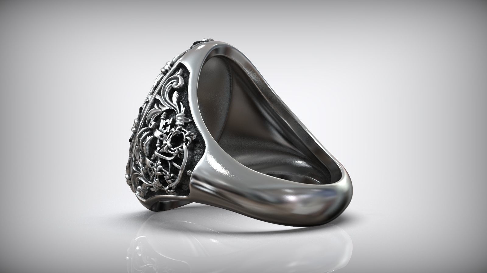 Saint Peter Apostle Keys of Heaven Shield Christian Signet 3D model 3D ...