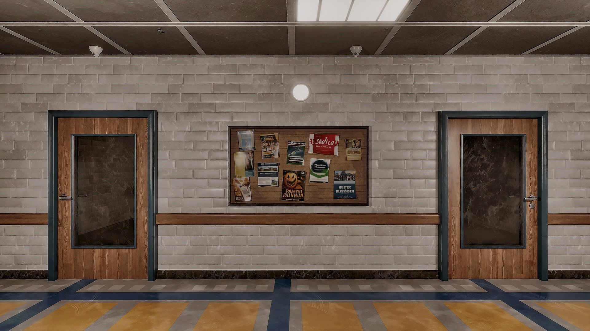 3D model UE5 - SCHOOL HALLWAY VR / AR / low-poly | CGTrader