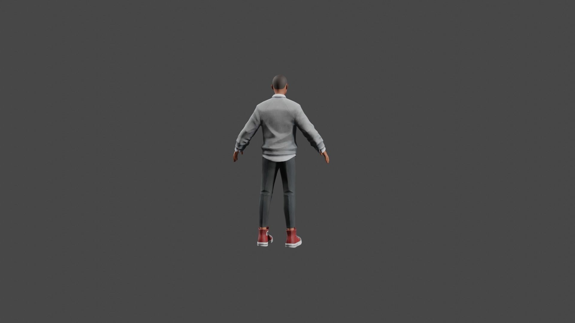 3D model 3D School student School uniform glb model made in blender VR ...