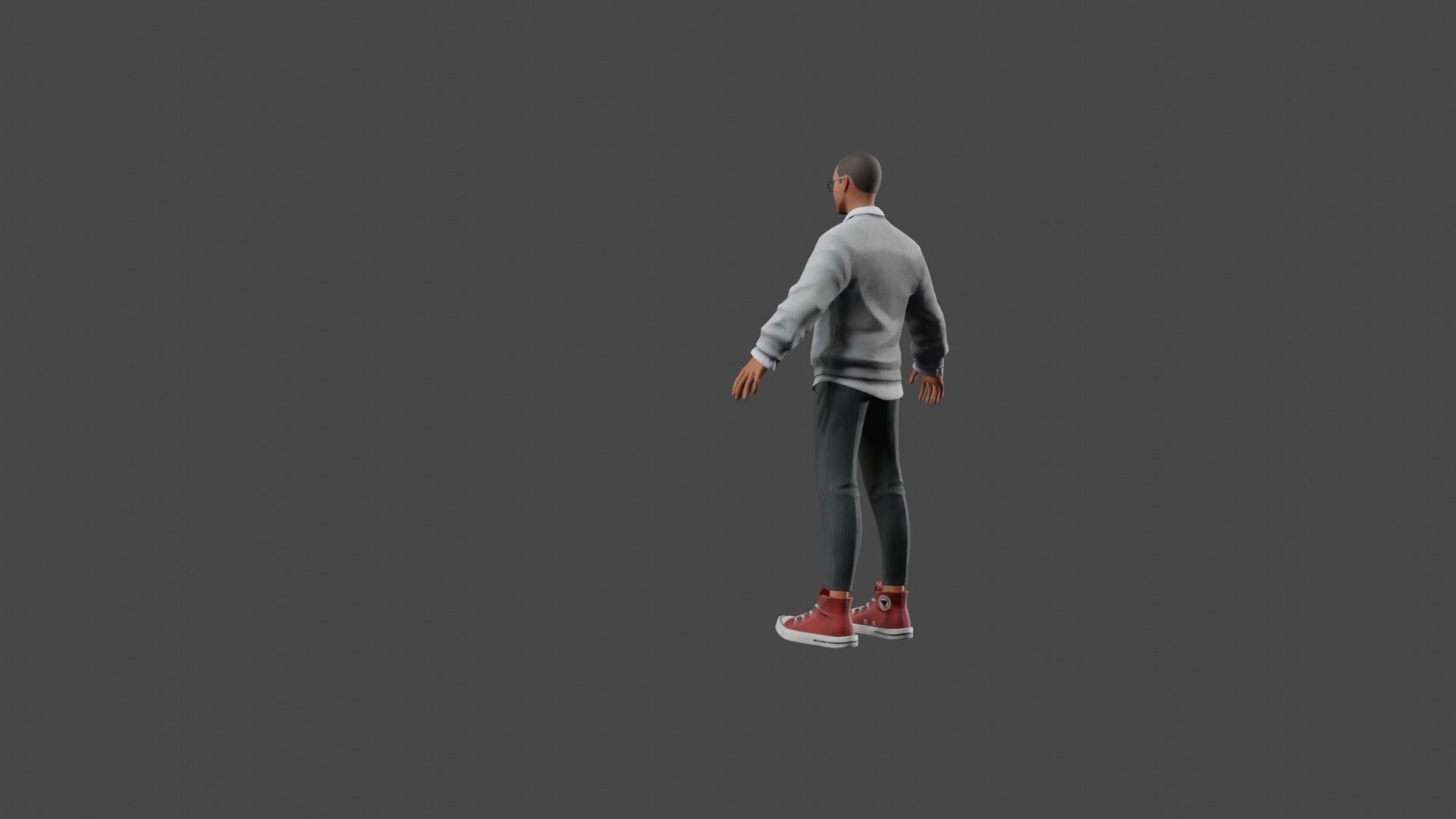 3D model 3D School student School uniform glb model made in blender VR ...