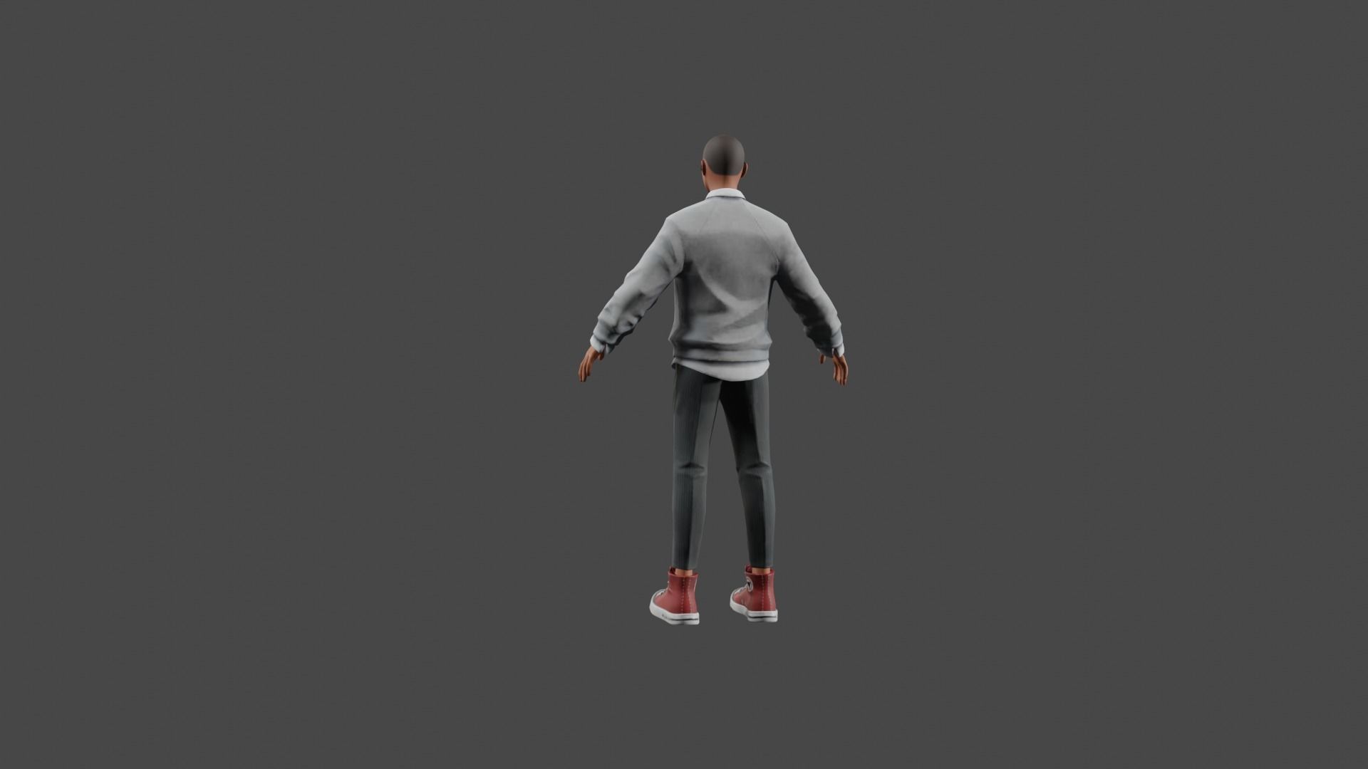 3D model 3D School student School uniform glb model made in blender VR ...