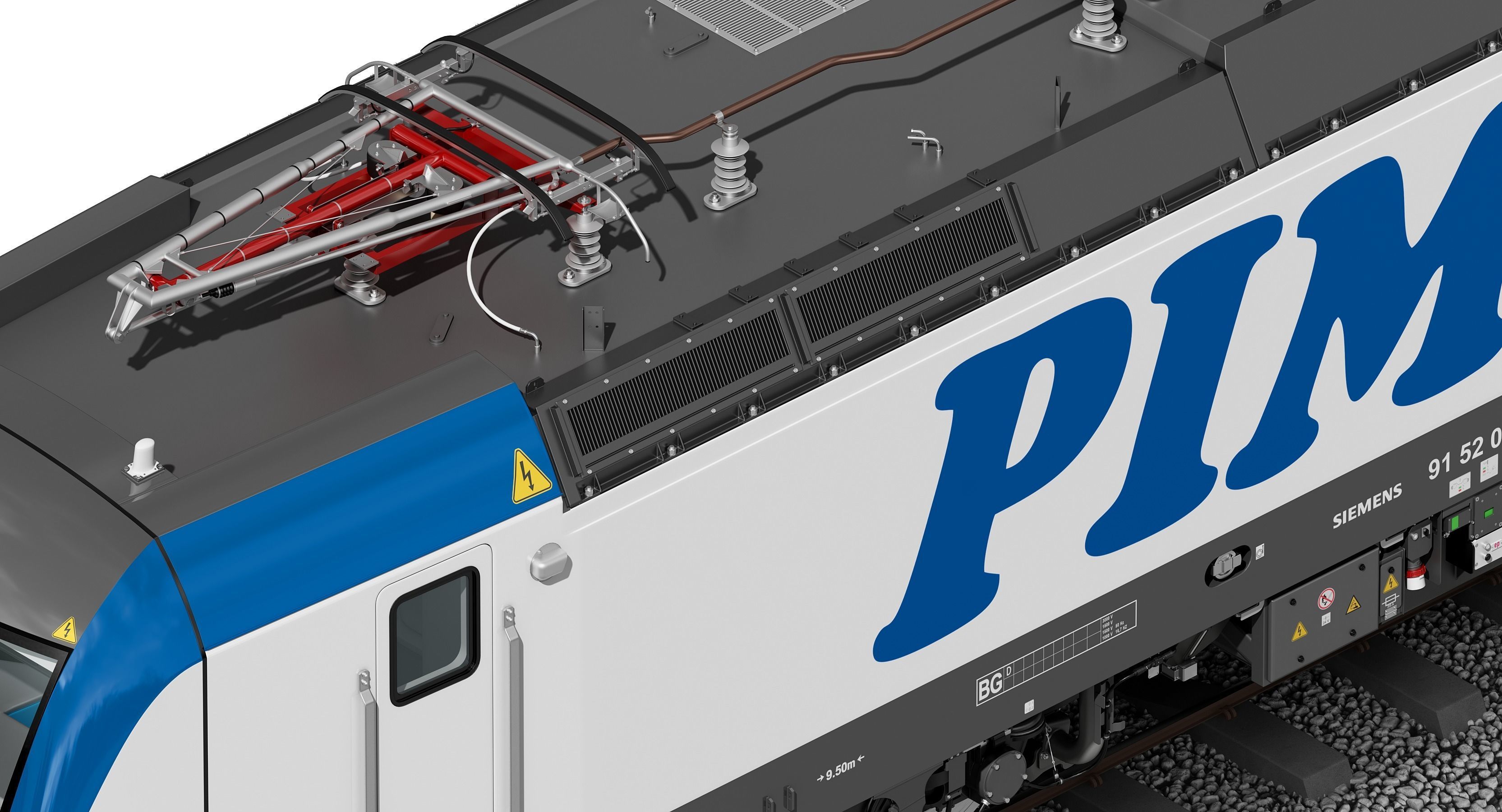 Siemens Vectron PIMK Rail 3D model | CGTrader