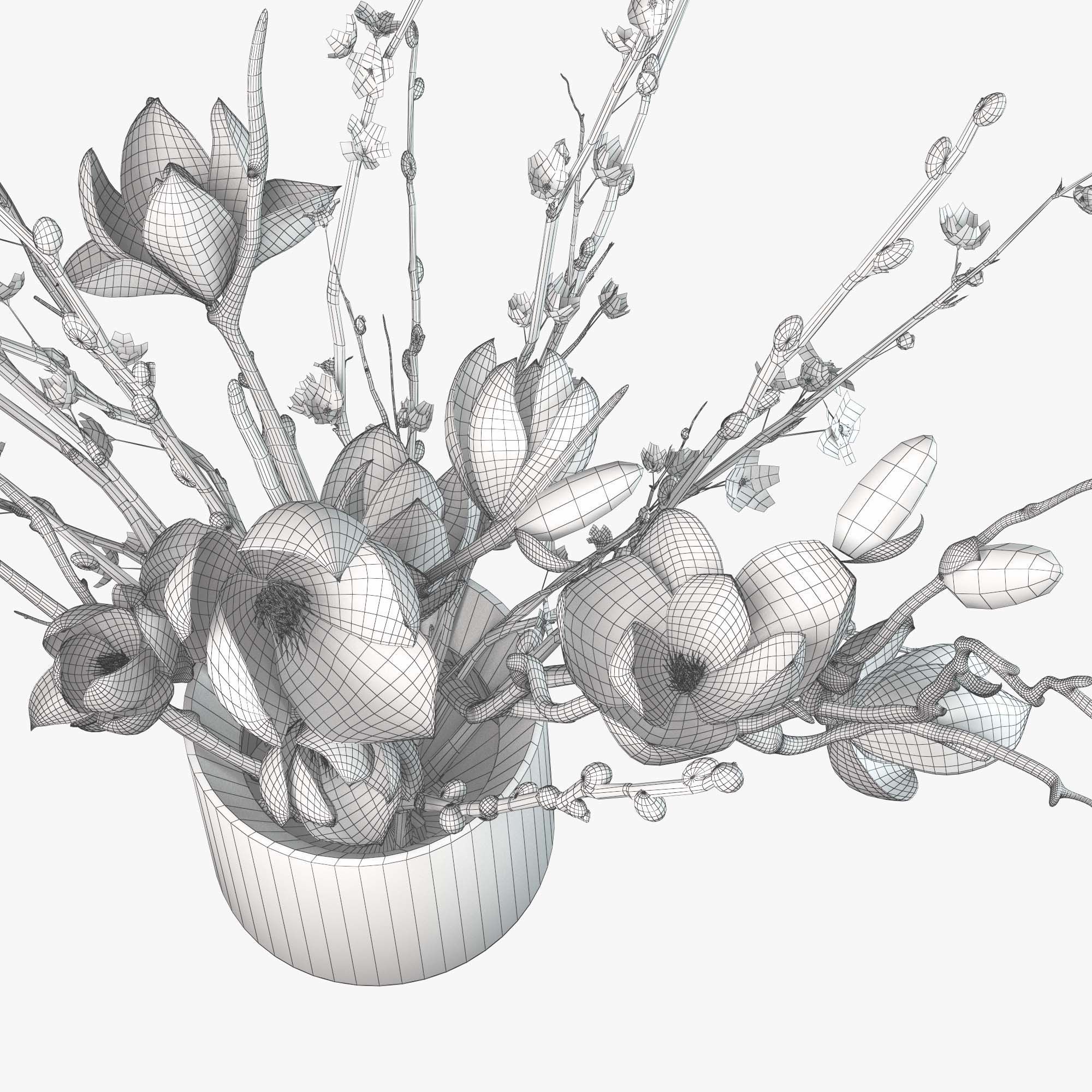 Little flowers 3D model | CGTrader