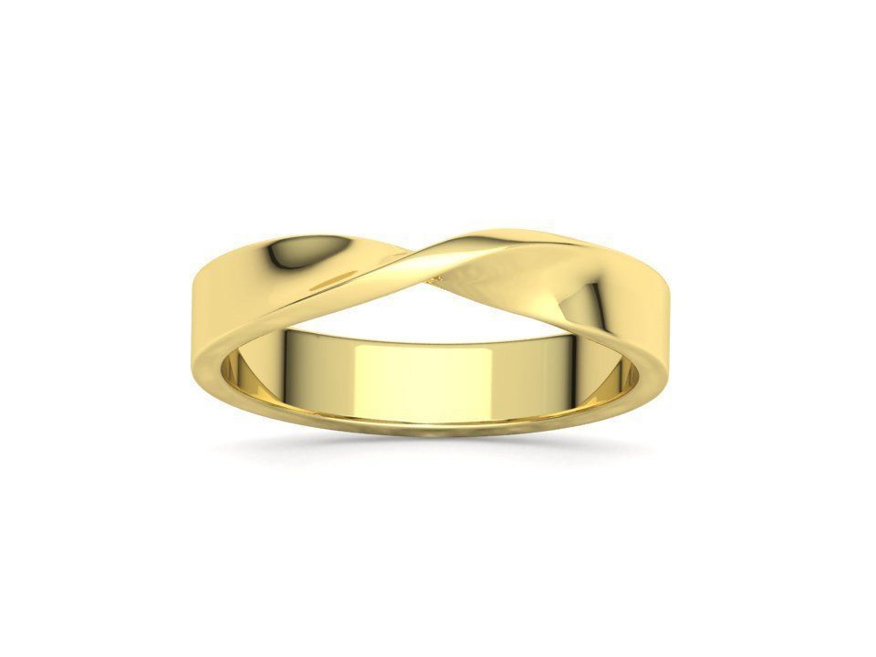 Mobius Wedding Band Infinity Band Ring 3Dmodel 4-11US 3D model 3D ...