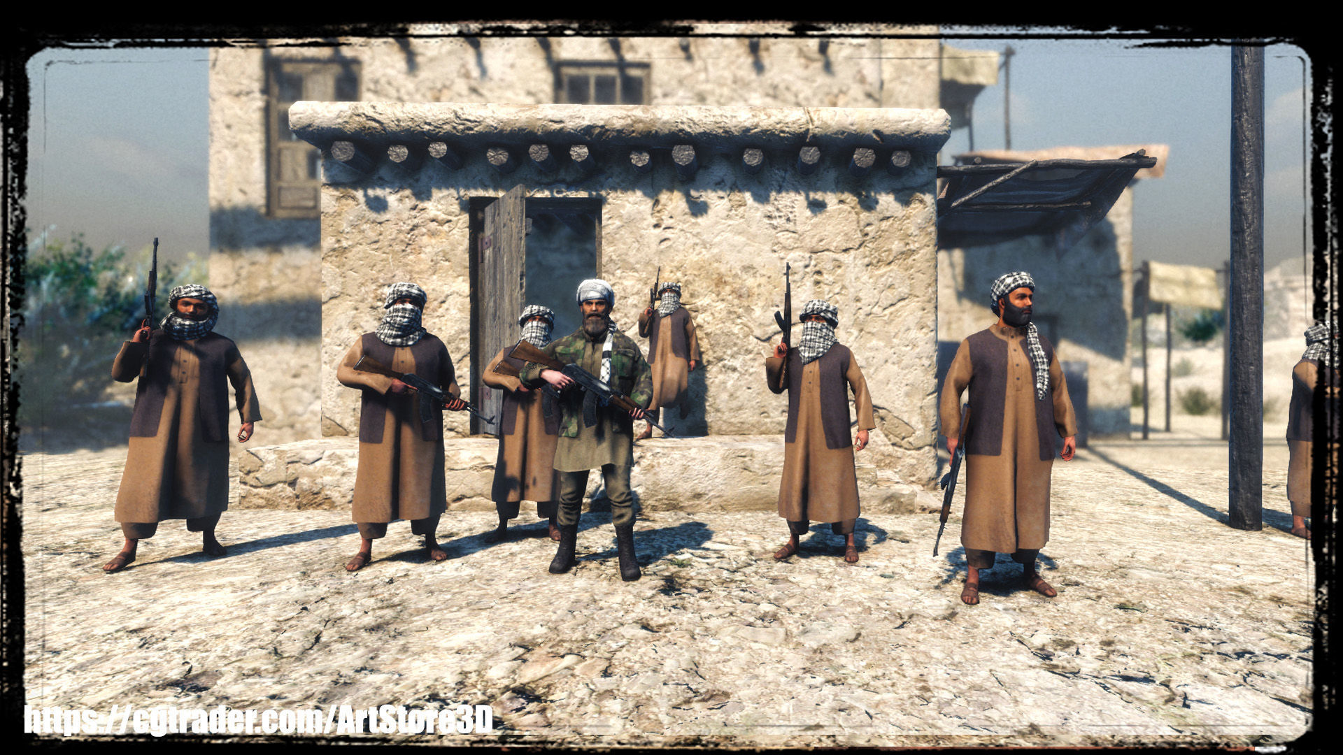 3D model Terrorist Pack VR / AR / low-poly | CGTrader