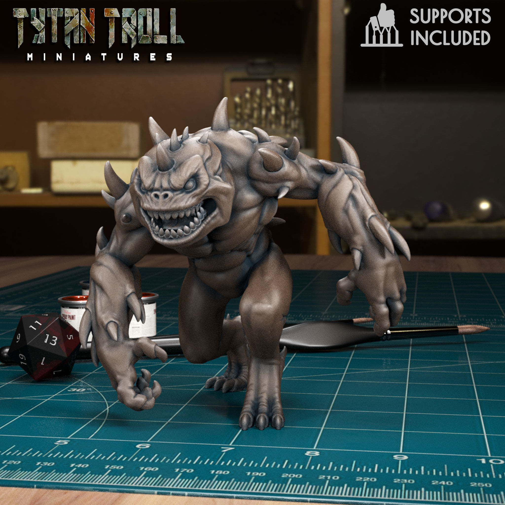 Death Slaad 01 - Pre-Supported 3D model 3D printable | CGTrader