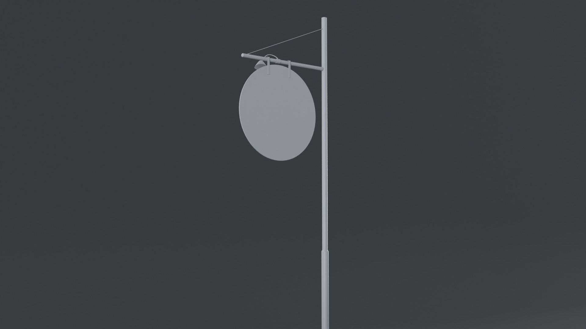 3D model Vintage Gas Station Pole Sign - GameReady VR / AR / low-poly ...