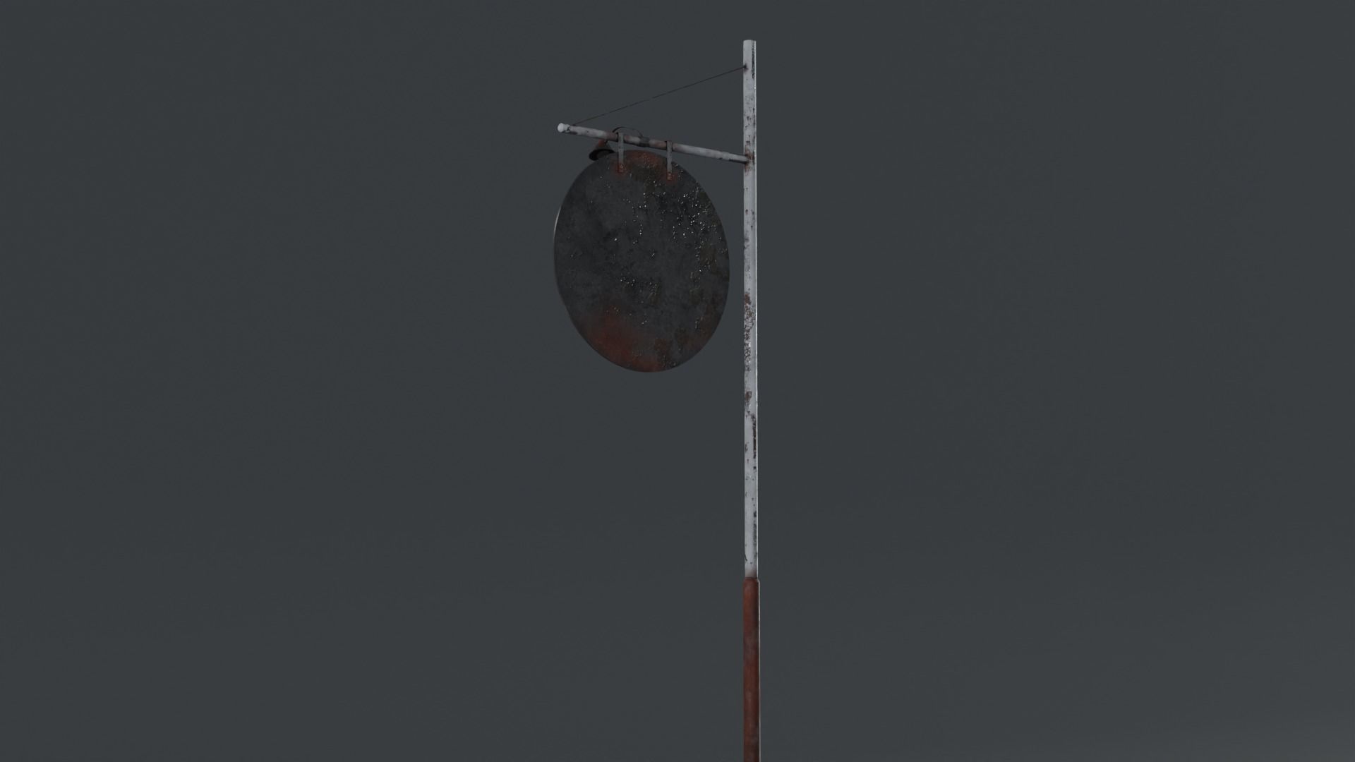 3D model Vintage Gas Station Pole Sign - GameReady VR / AR / low-poly ...
