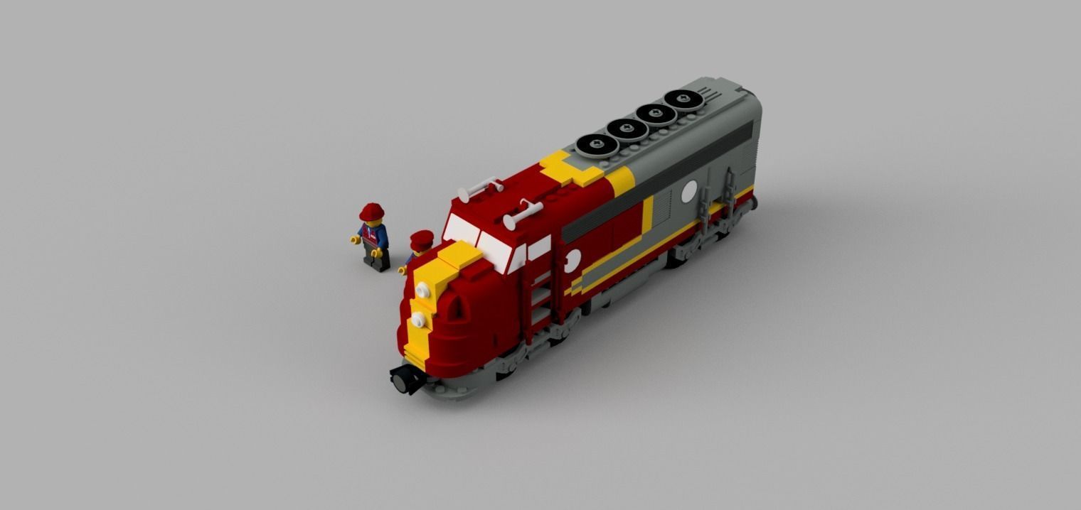 LEGO SANTA FE SUPER CHIEF 10020 3D model 3D printable | CGTrader