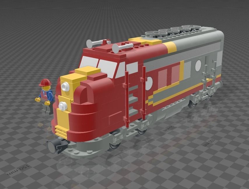 LEGO SANTA FE SUPER CHIEF 10020 3D model 3D printable | CGTrader