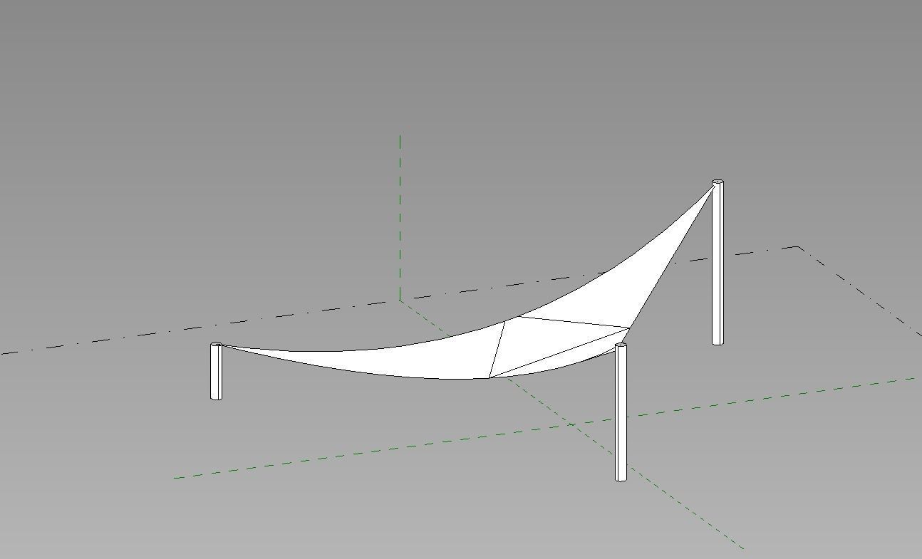 Adaptive Tent Shade Parametric Family 3D model | CGTrader