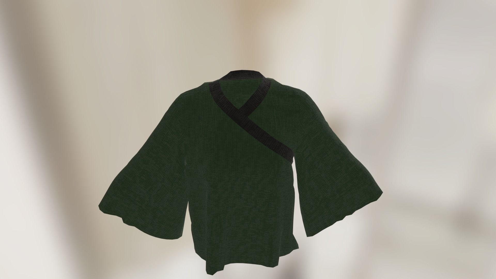 Japanese-stylized shirt 3D model | CGTrader