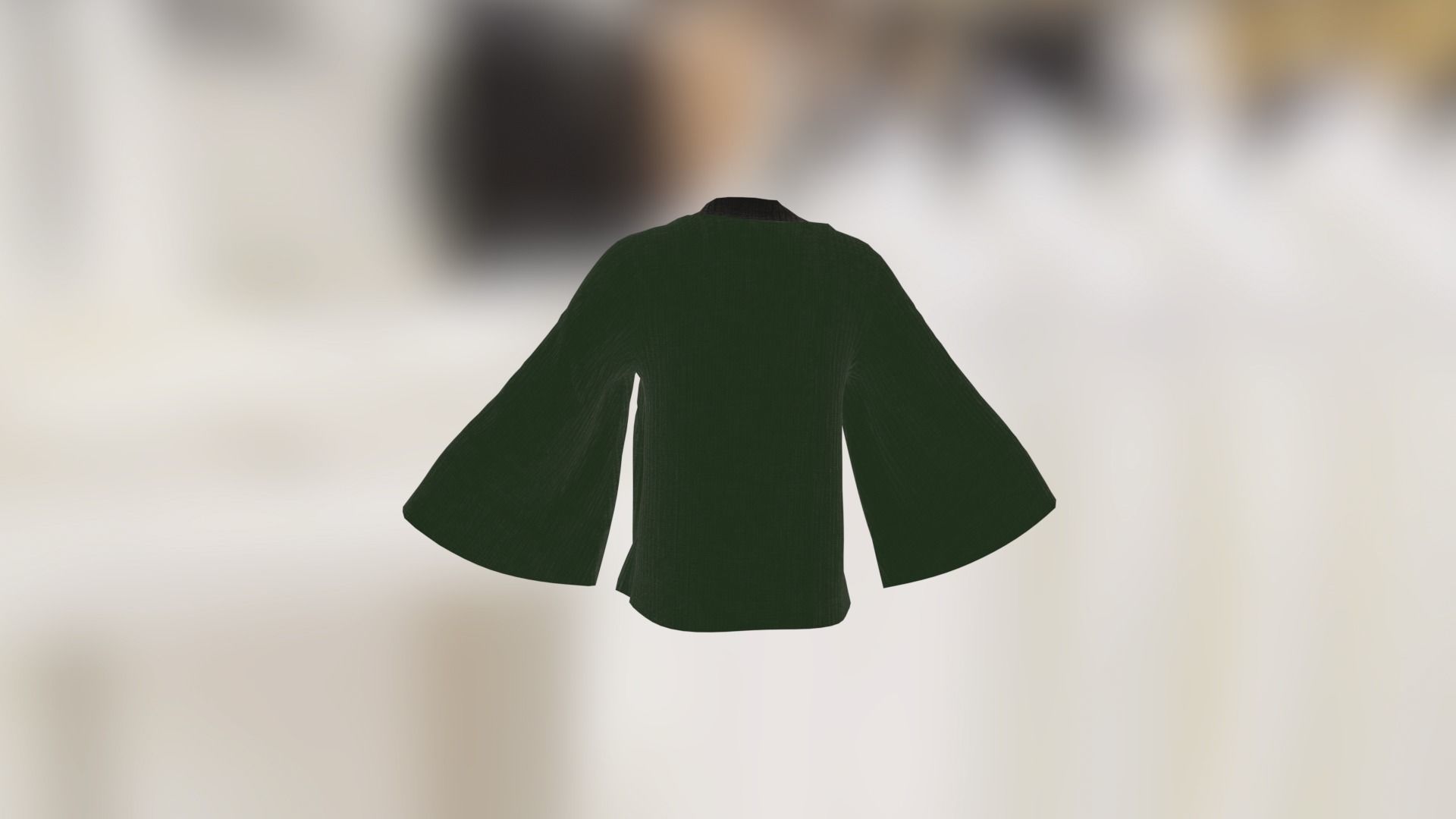 Japanese-stylized shirt 3D model | CGTrader