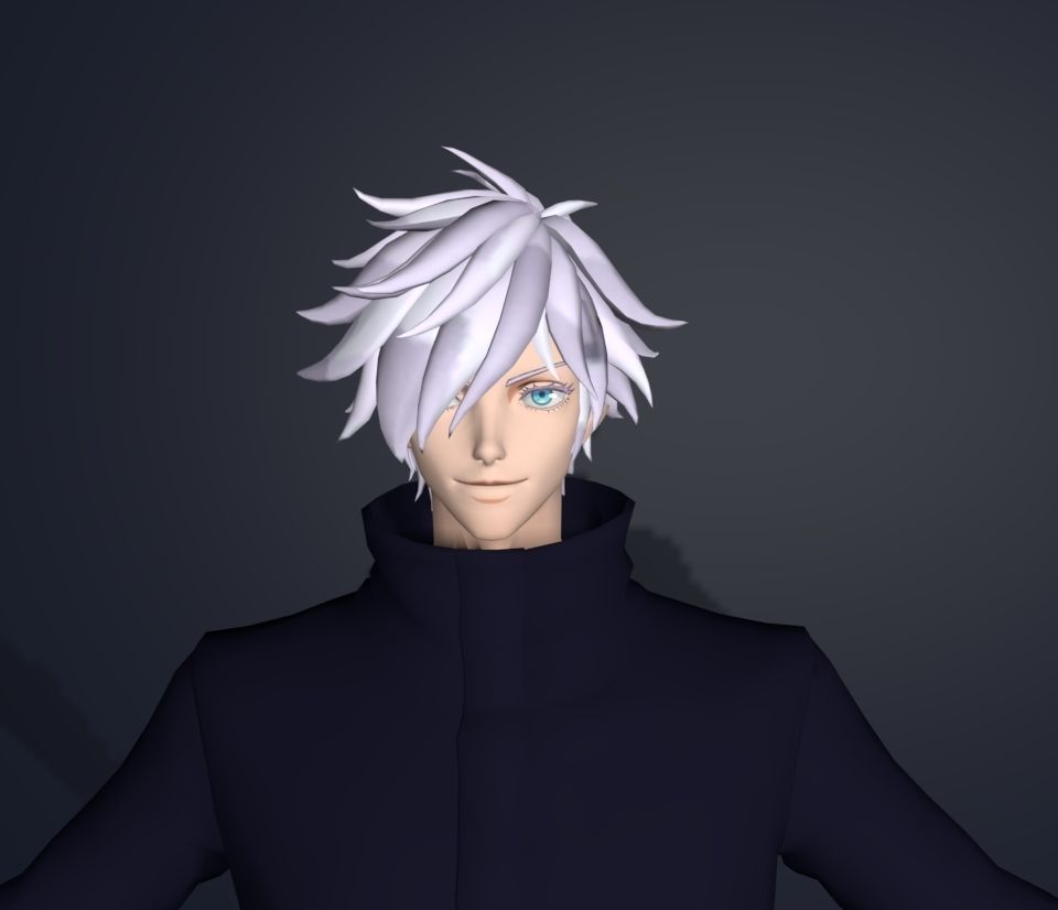 gojo satoru 3D model animated rigged | CGTrader