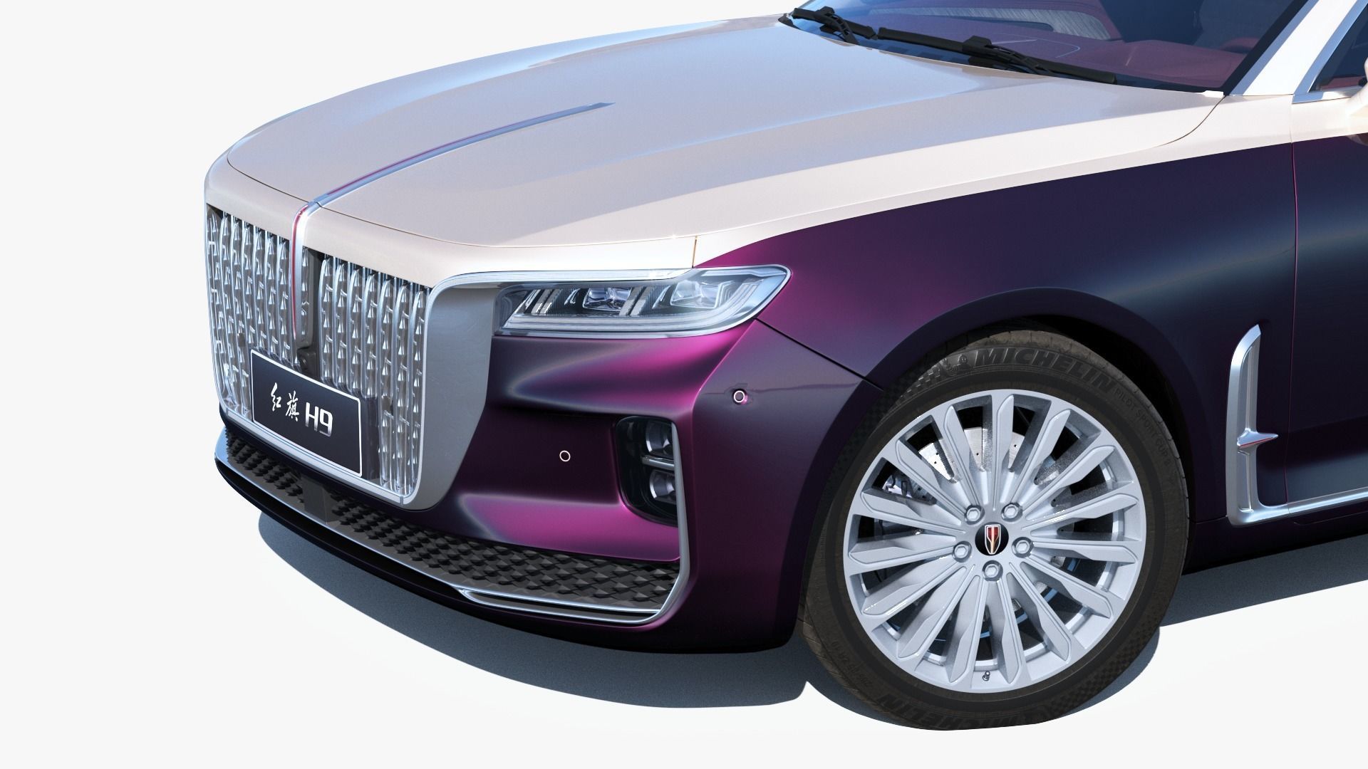 FAW Hongqi H9 2023 with interior 3D model animated rigged | CGTrader