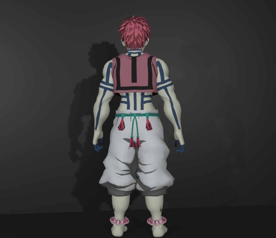 akaza 3D model animated rigged | CGTrader