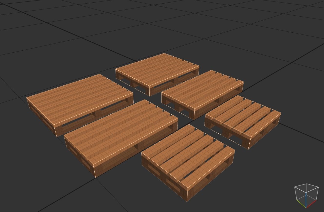 3D model Wooden Pallets Models VR / AR / low-poly | CGTrader