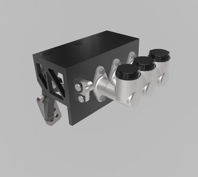 RACING PEDAL BOX WITH GIRLING CYLINDERS FOR SCALE AUTOS 3D model 3D ...