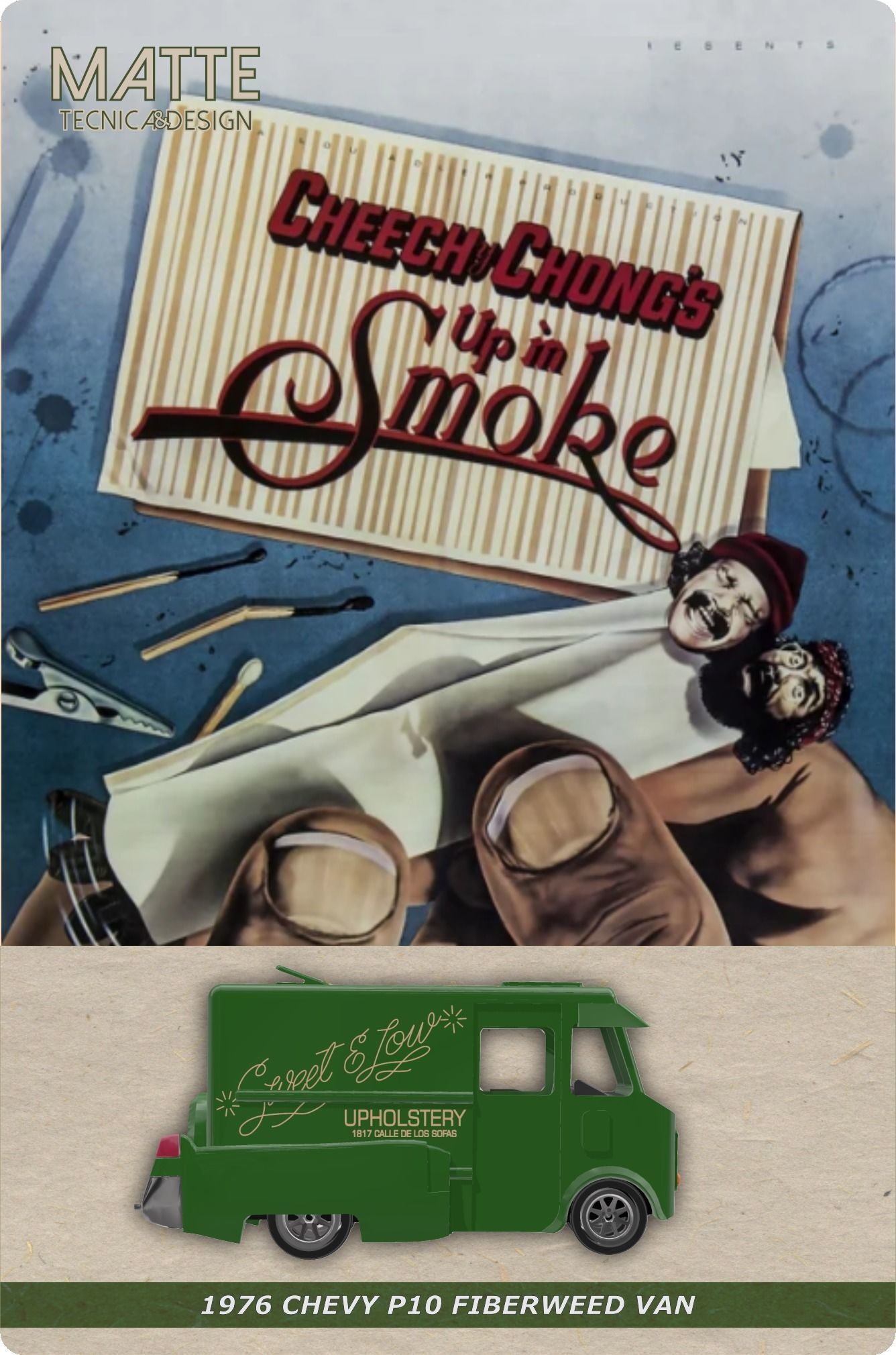 CHEECH AND CHONG FIBER VAN 1 64 SCALE 3D model 3D printable | CGTrader