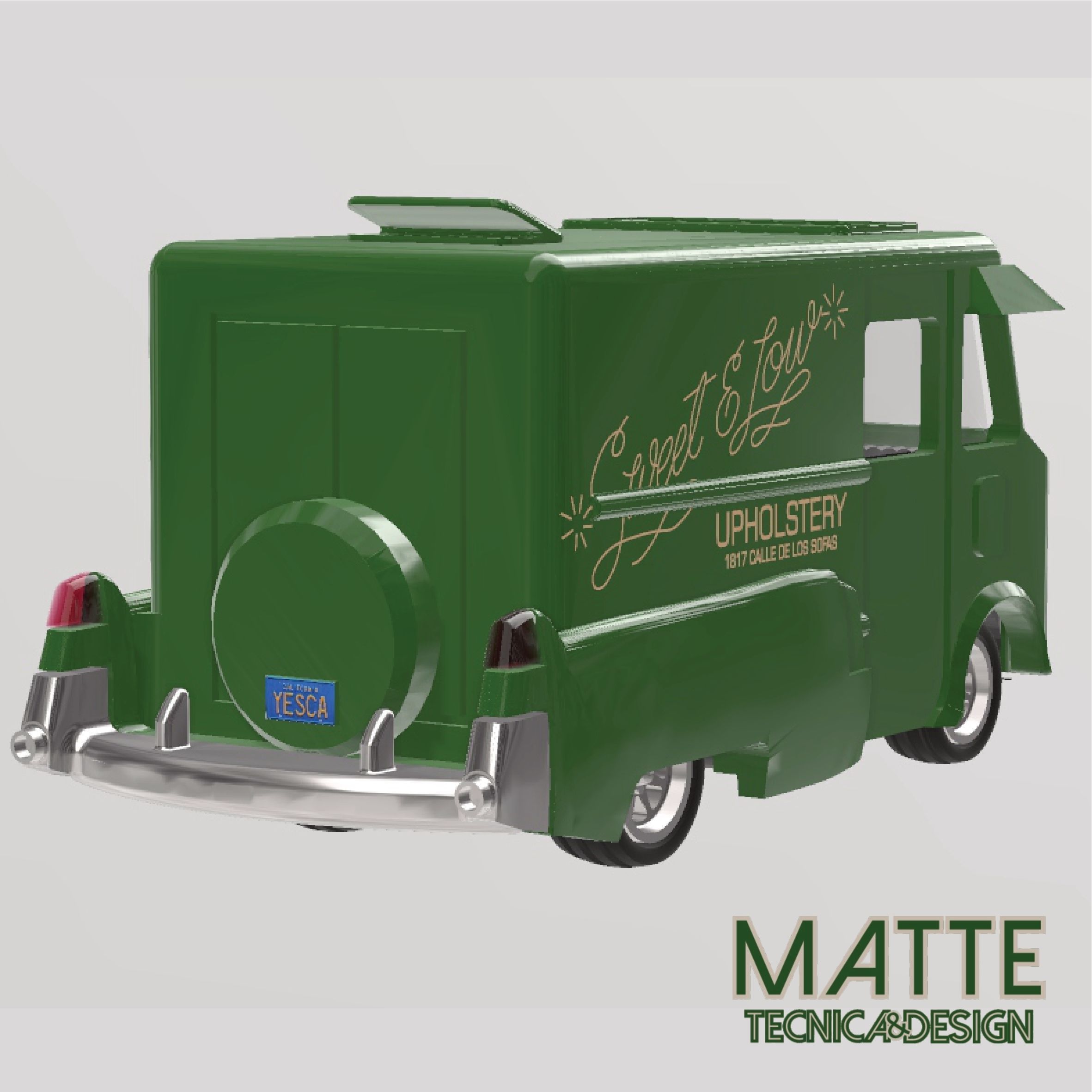 CHEECH AND CHONG FIBER VAN 1 64 SCALE 3D model 3D printable | CGTrader