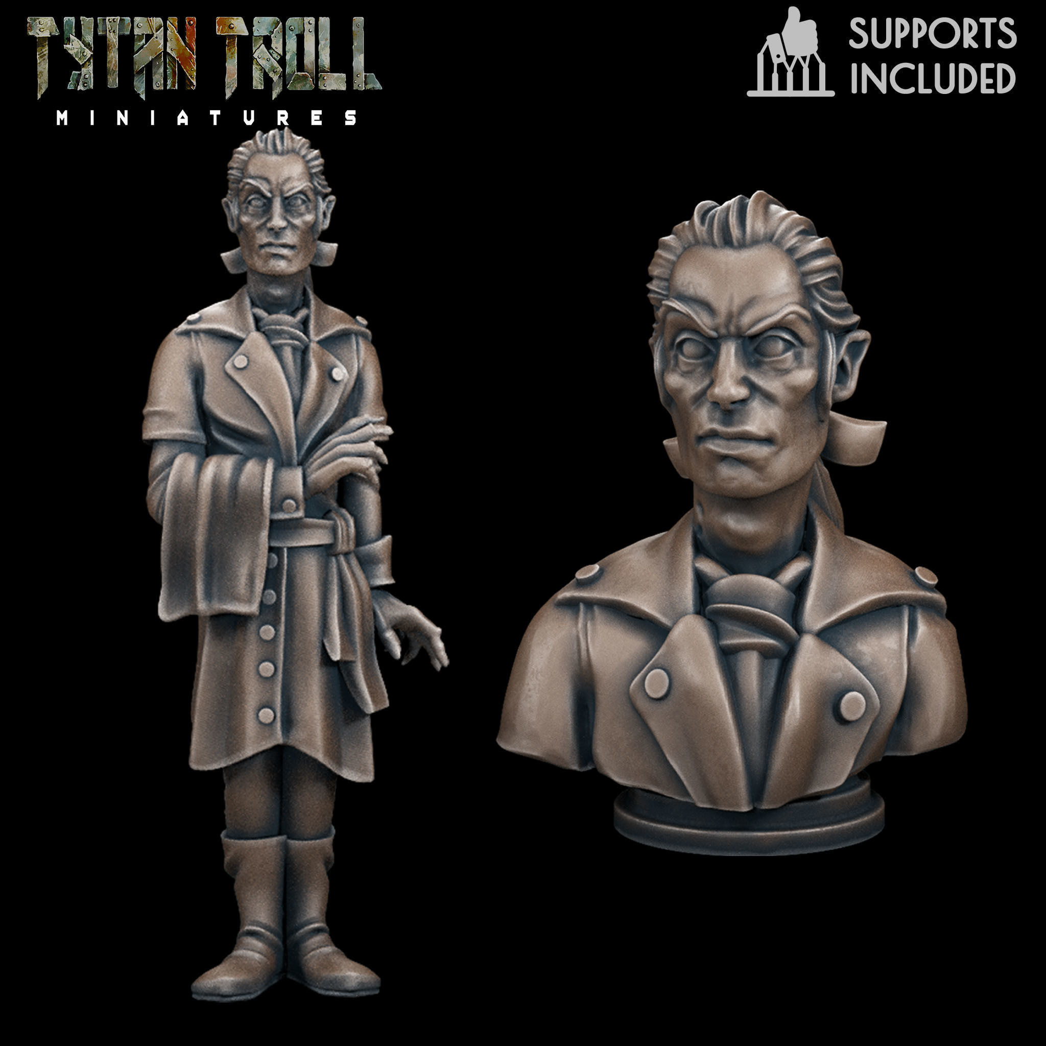 Escher Mini Bust Combo - Pre-Supported 3D model 3D printable | CGTrader