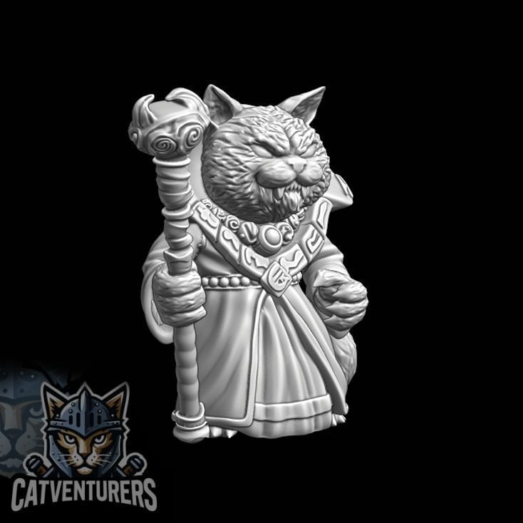 Lord Grimalkin - Evil Feline Overlord 3D model 3D printable | CGTrader