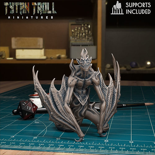 Shadow Demon 04 - Pre-Supported 3D model 3D printable | CGTrader