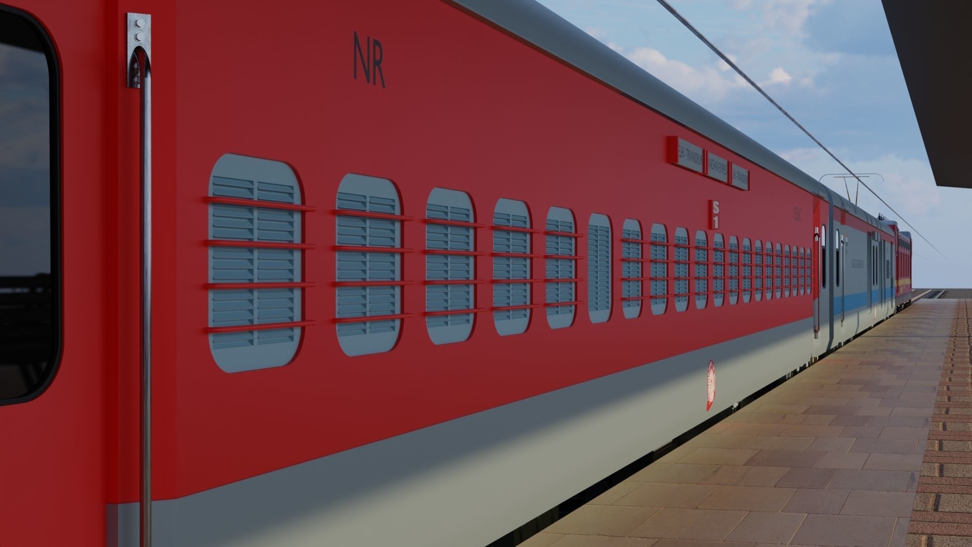 Railways Station For Indian Railways 3D Project free 3D model | CGTrader