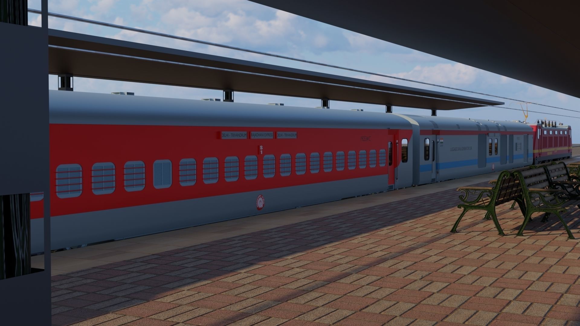 Railways Station For Indian Railways 3D Project free 3D model | CGTrader