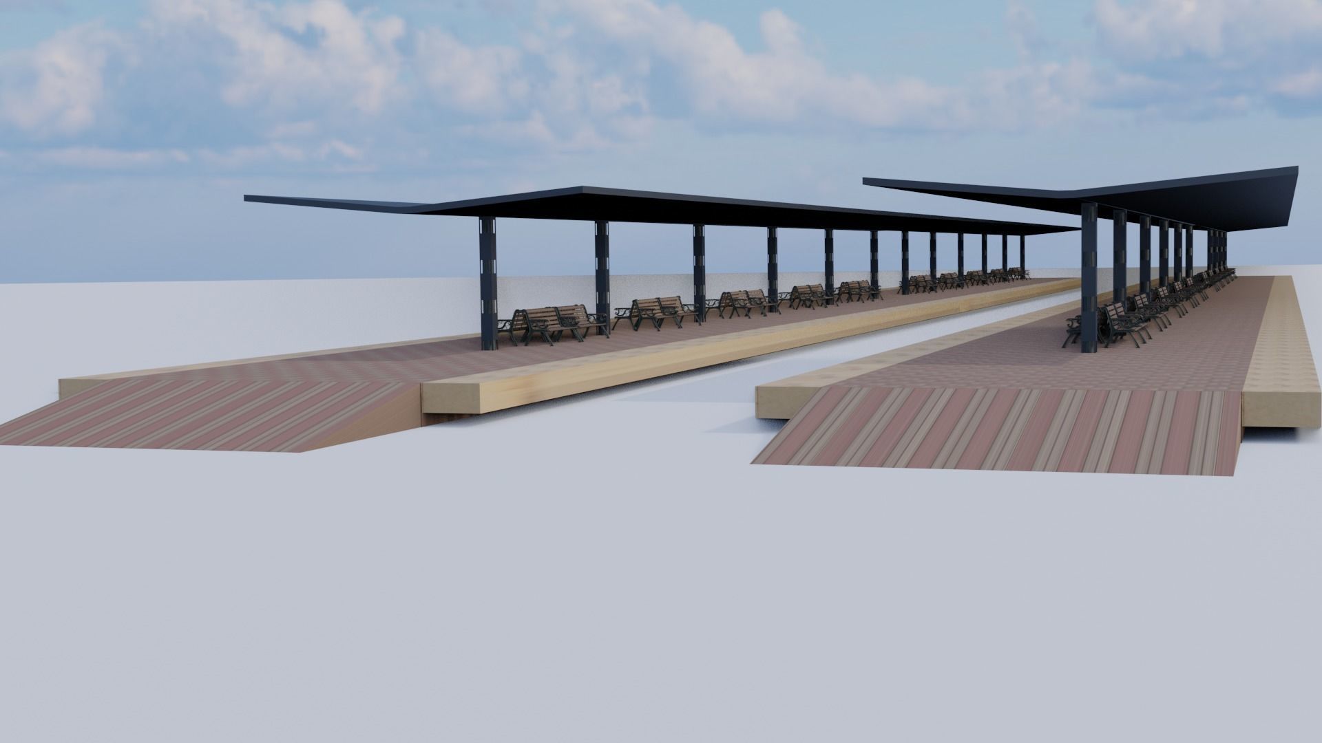 Railways Station For Indian Railways 3D Project free 3D model | CGTrader