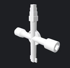 clef armoire electrique for electrical cabinet universal key 3D model ...