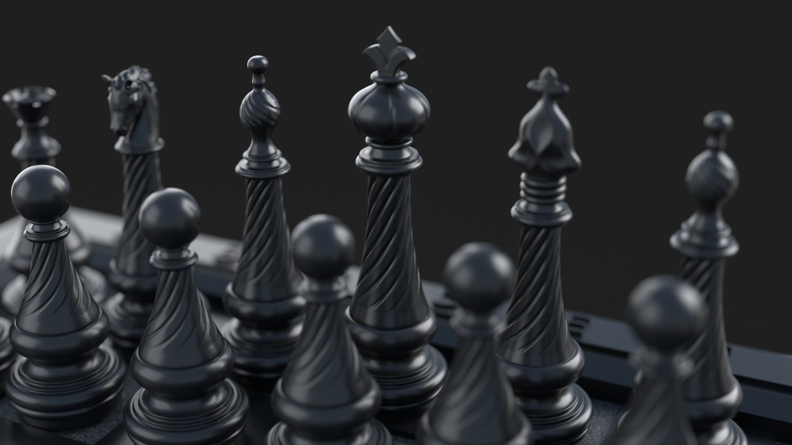 Stylized Chess Vol 1 3D model 3D printable | CGTrader