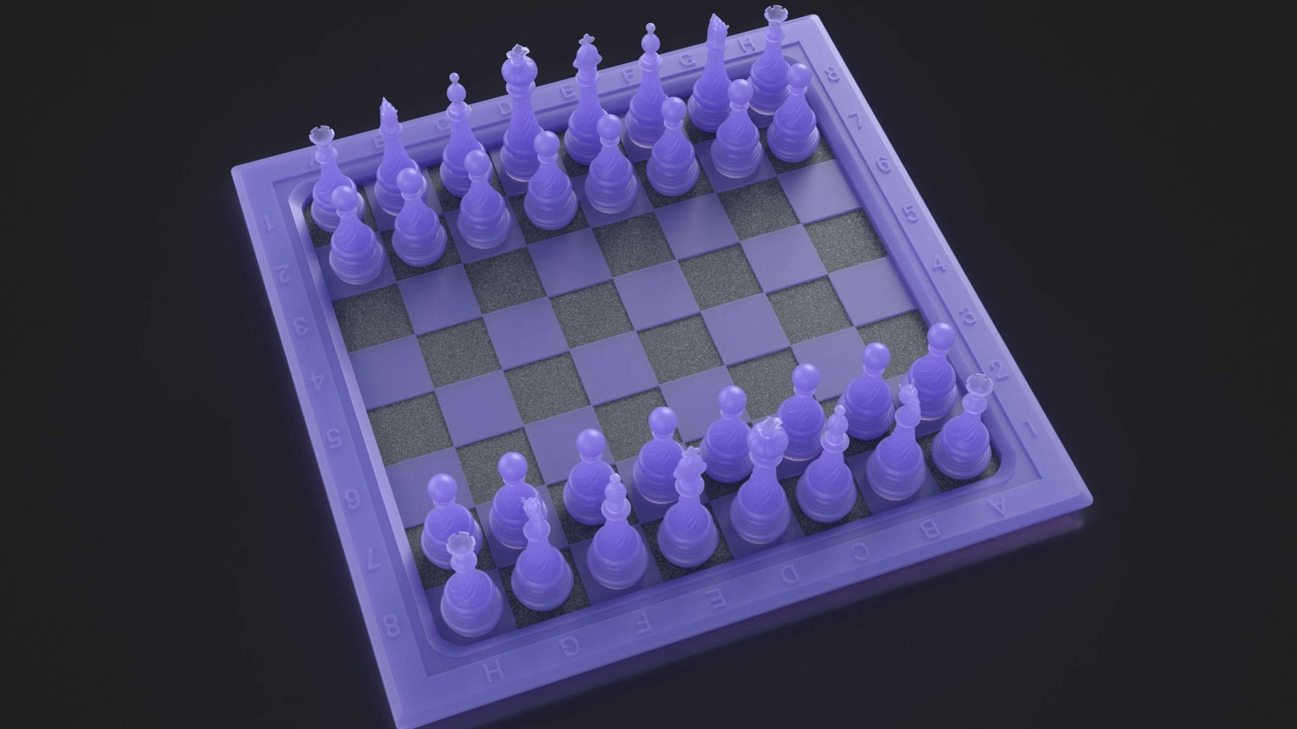Stylized Chess Vol 1 3D model 3D printable | CGTrader