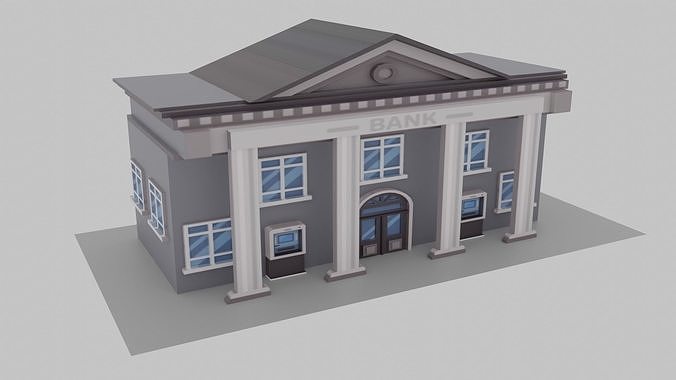 3D model National Bank Building VR / AR / low-poly | CGTrader