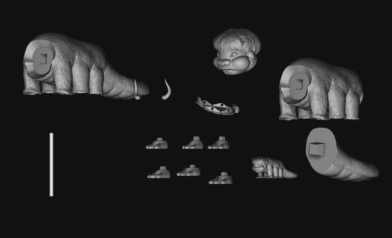 Appa flying bison 3D model 3D printable | CGTrader