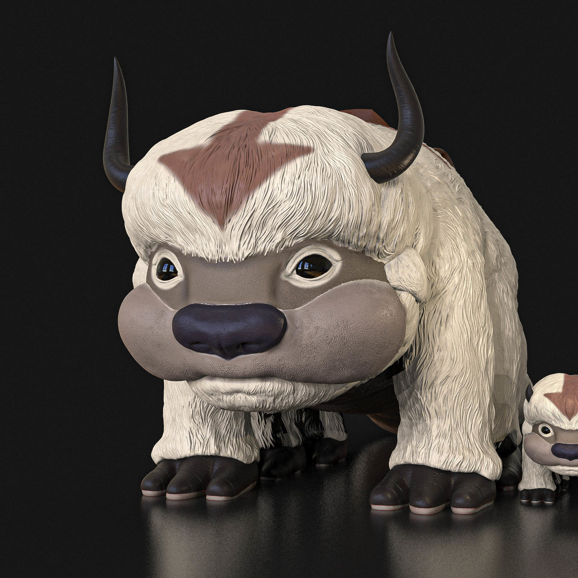 Appa flying bison 3D model 3D printable | CGTrader