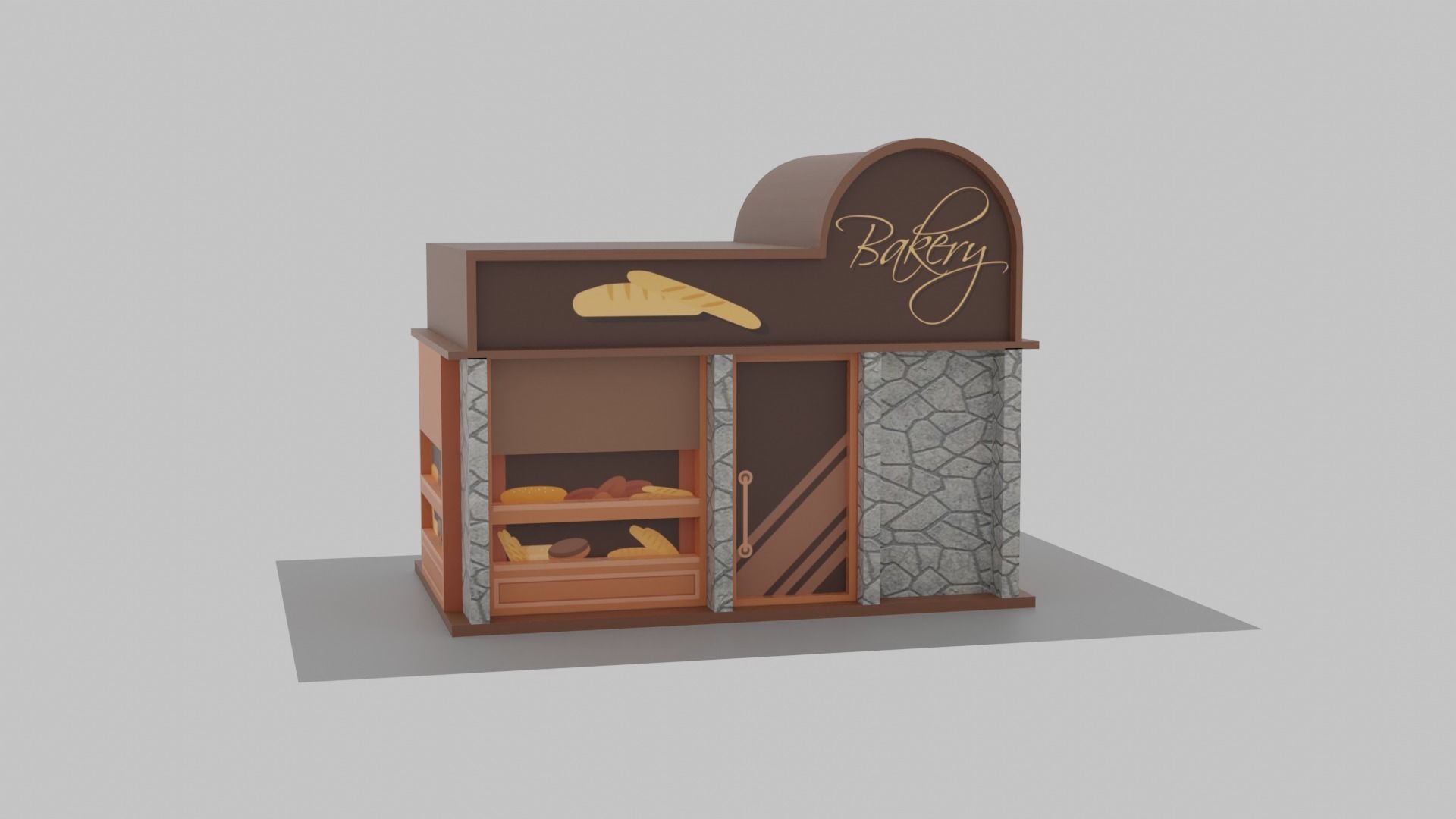 3D model Bakery Shop Cartoon VR / AR / low-poly | CGTrader