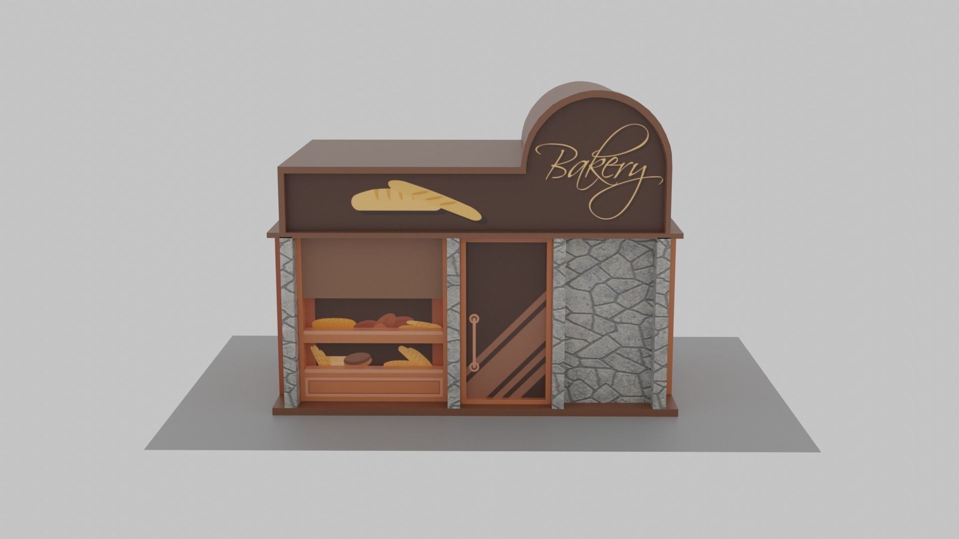 3D model Bakery Shop Cartoon VR / AR / low-poly | CGTrader