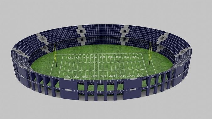 3D model American Football Stadium VR / AR / low-poly | CGTrader