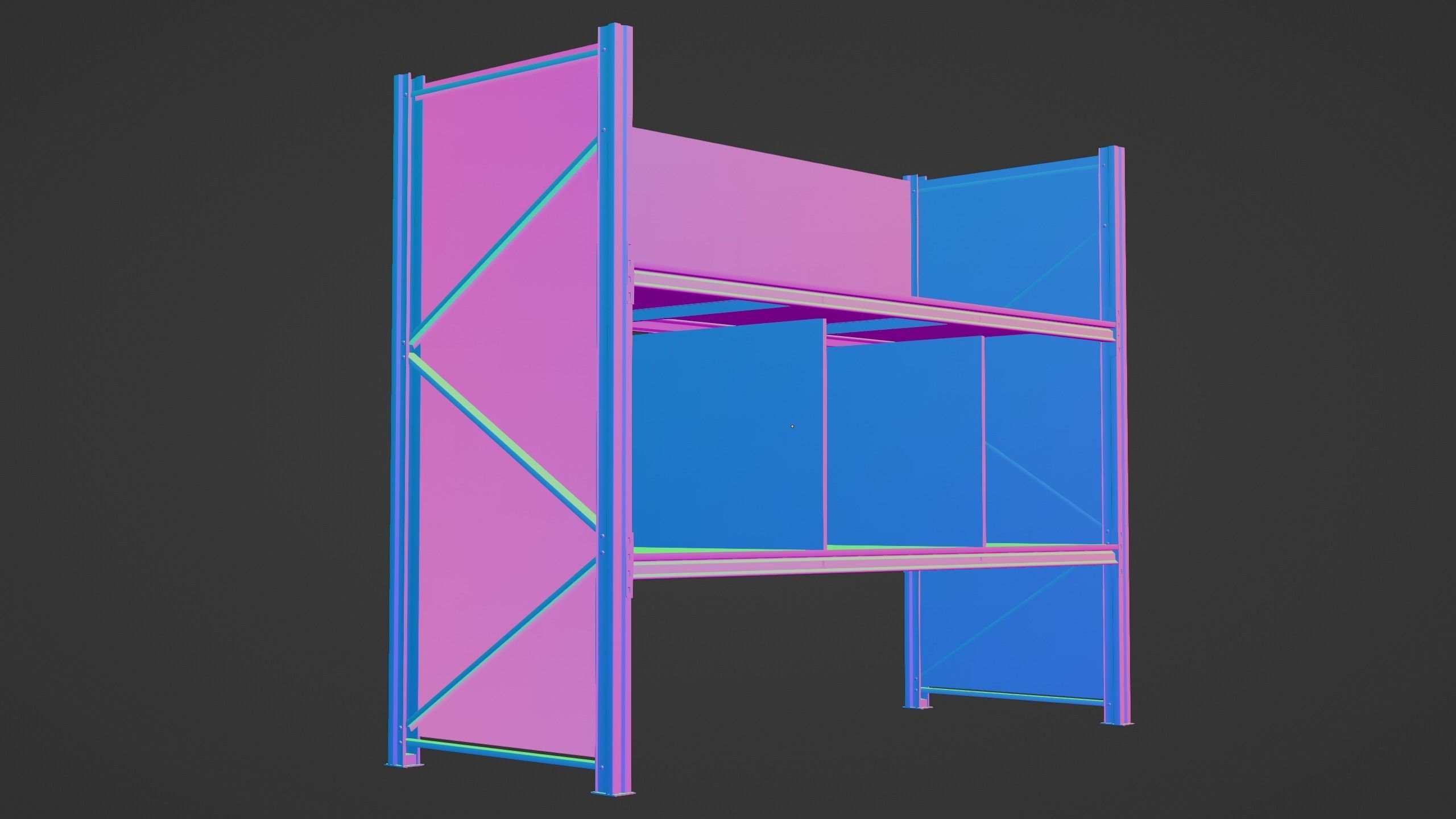 Picking rack system 3D model | CGTrader