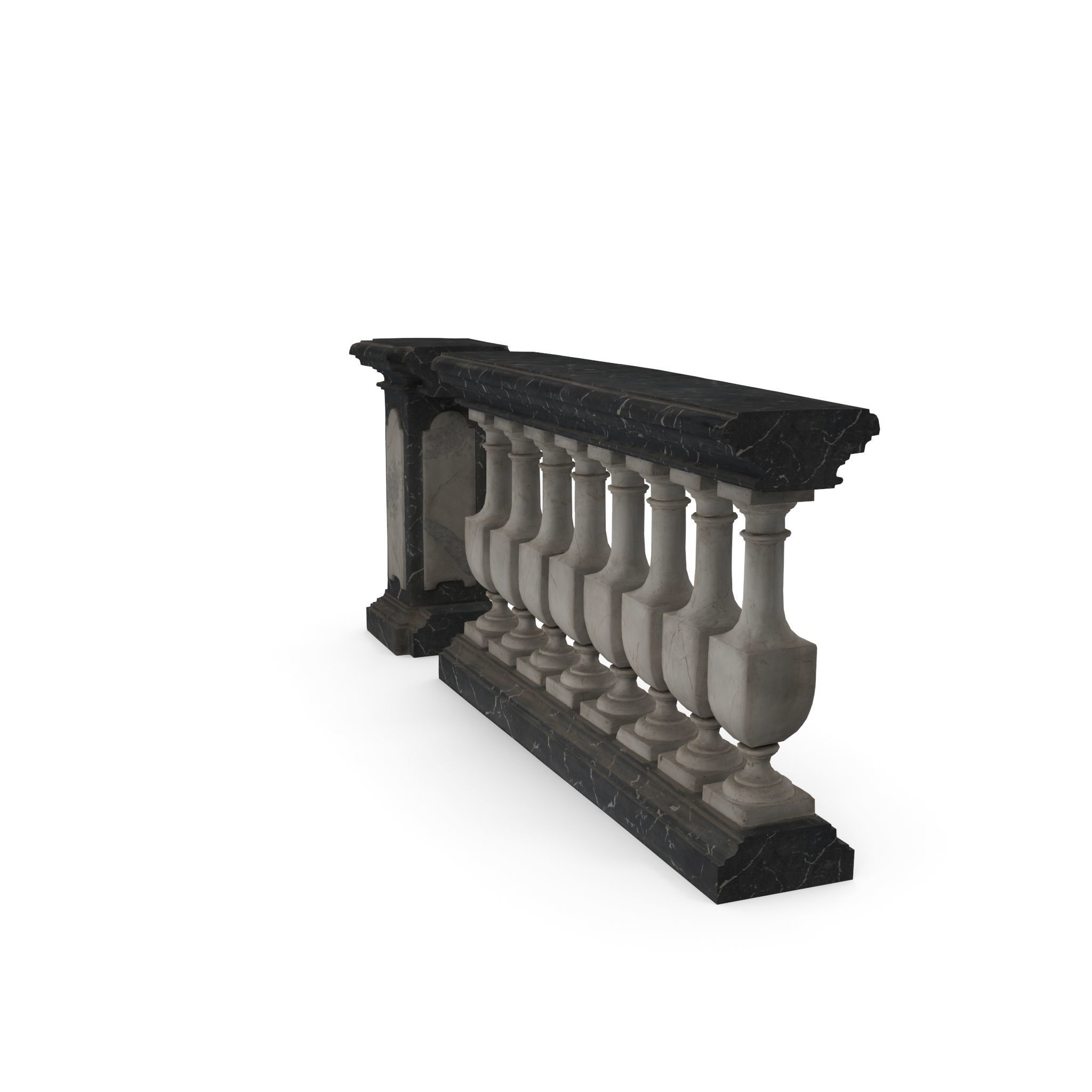 3D model Marble Railing VR / AR / low-poly | CGTrader
