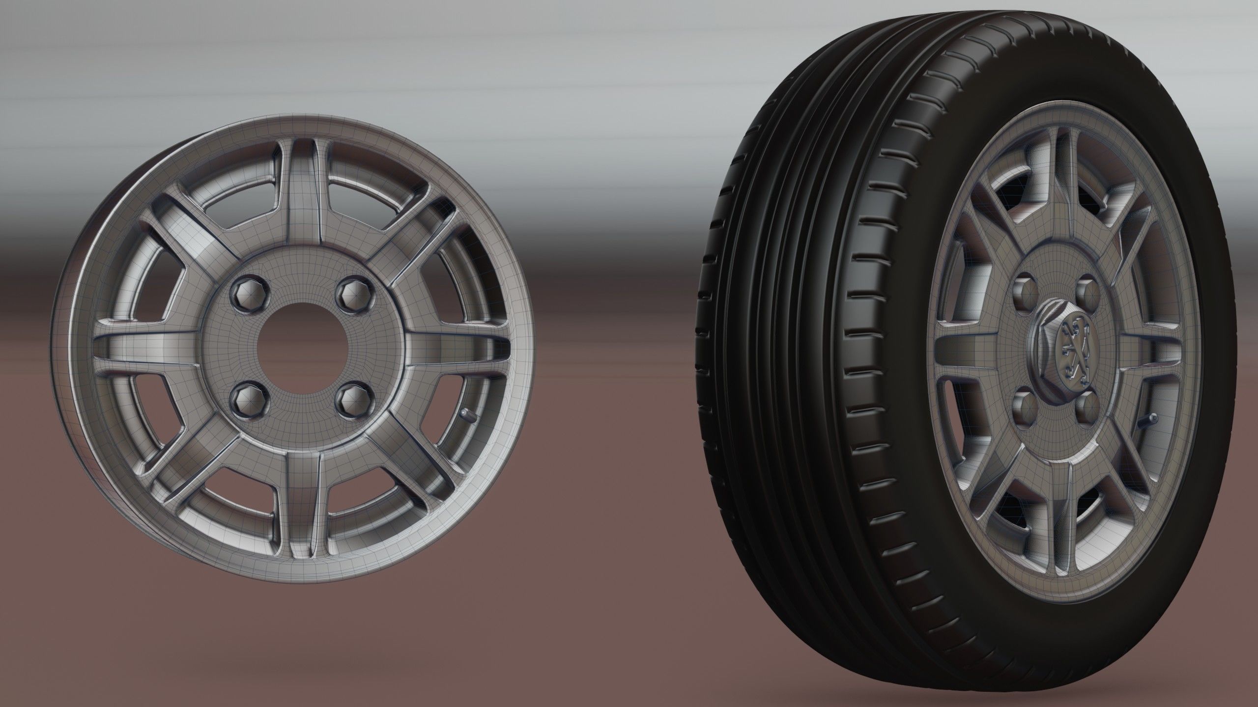 PEUGEOT 505 504 GTI Alloy Rim 3D model | CGTrader