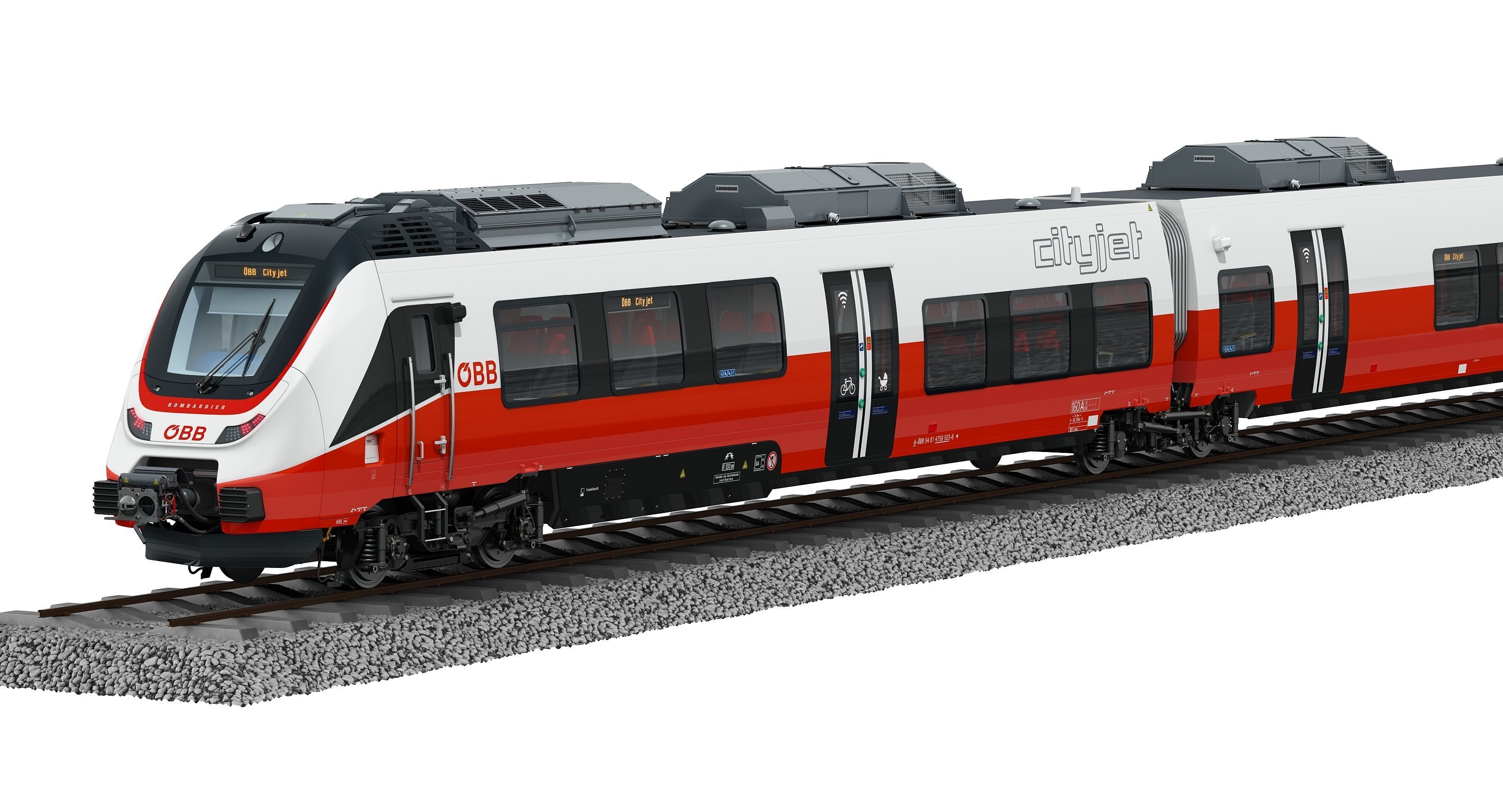 Bombardier TALENT 3 OBB Cityjet 3D model | CGTrader