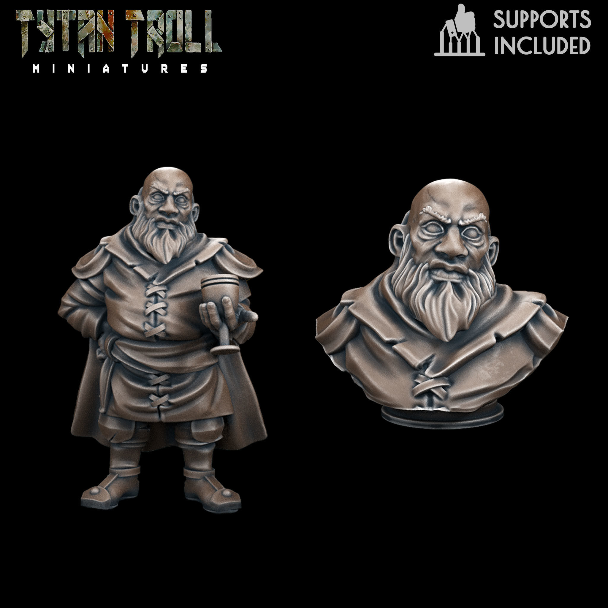 Curse of Strahd - Dimitri Mini Bust Combo - Pre-Supported 3D model 3D ...