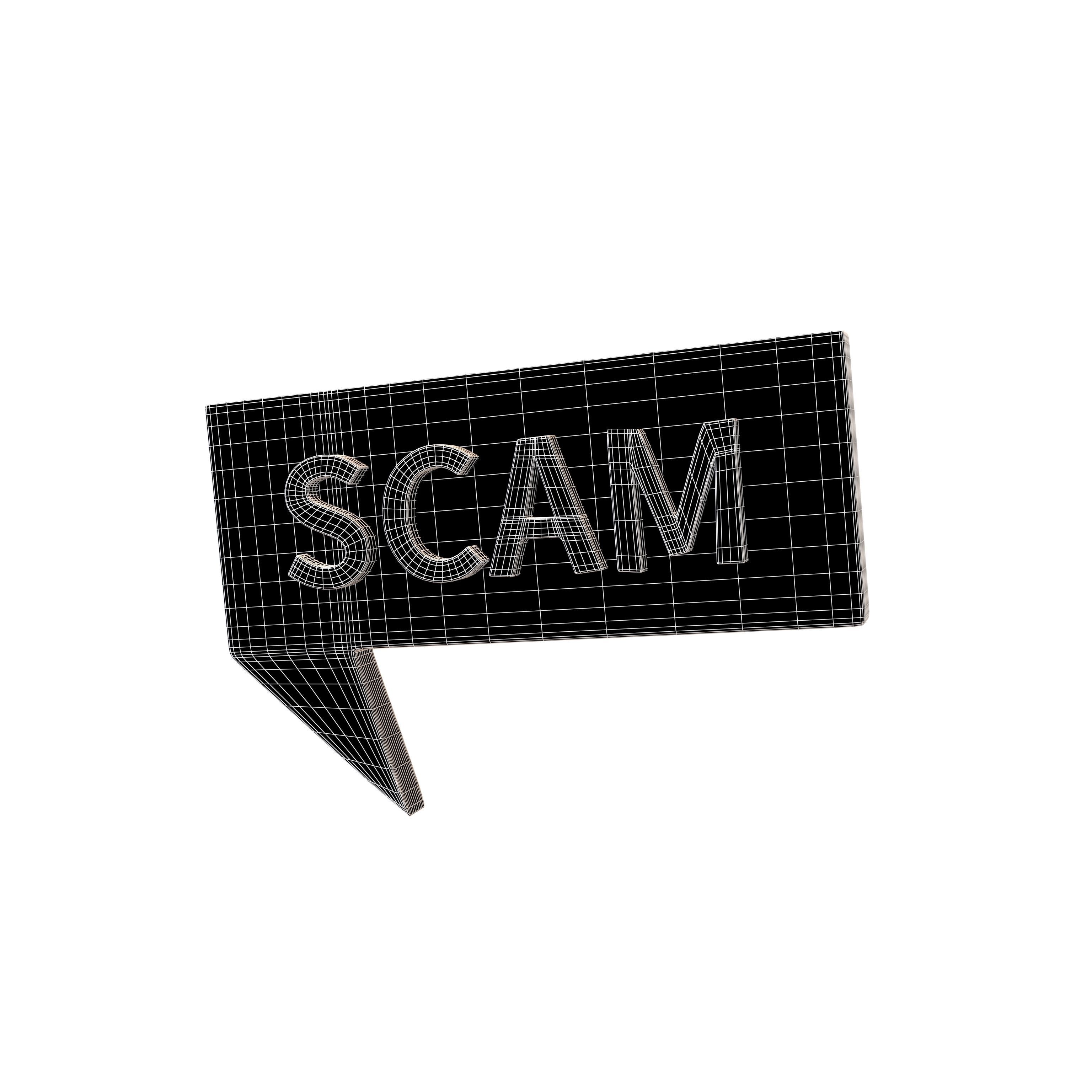 3D model Scam Symbol V2 001 VR / AR / low-poly | CGTrader