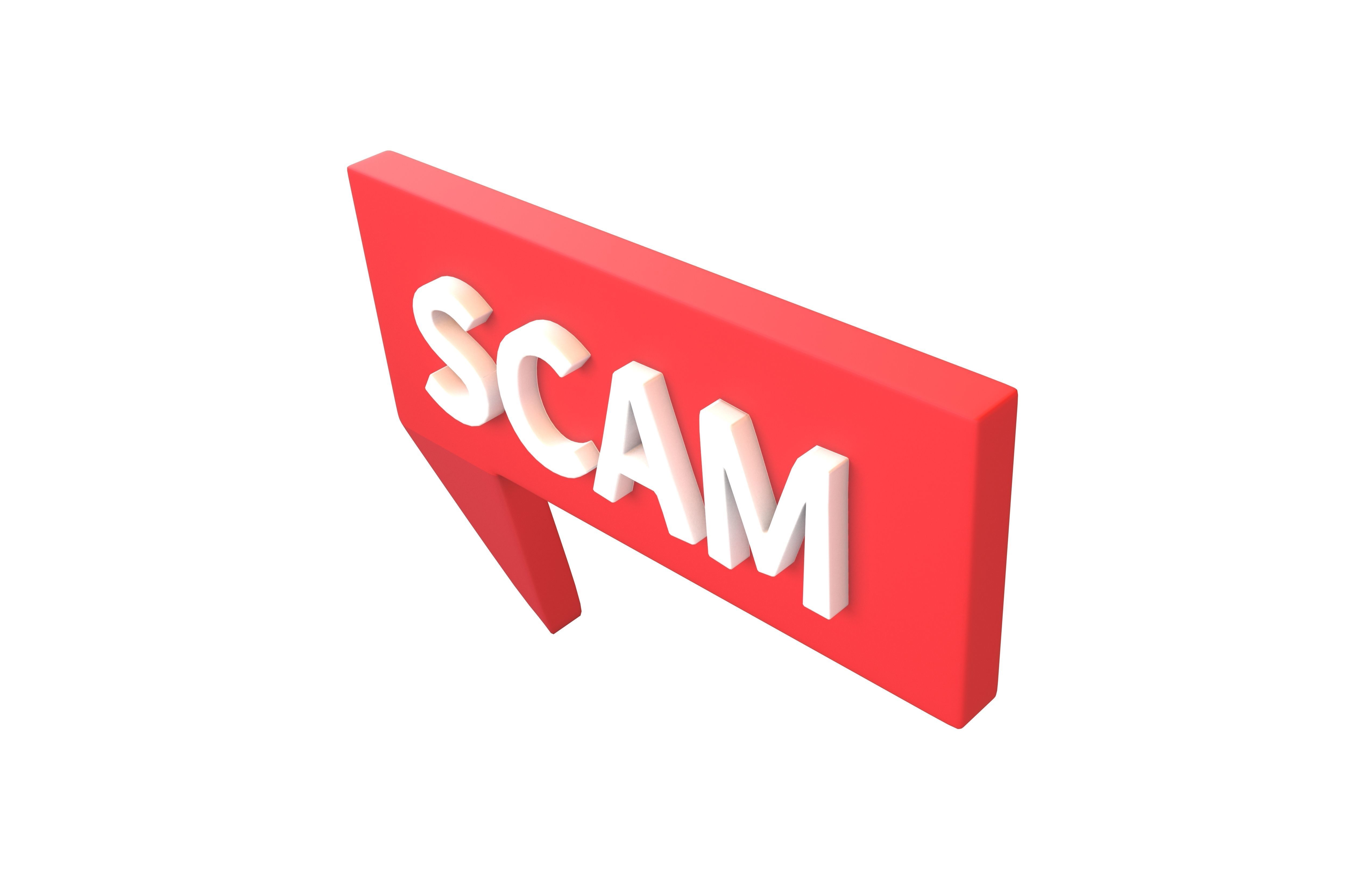 3D model Scam Symbol V2 001 VR / AR / low-poly | CGTrader